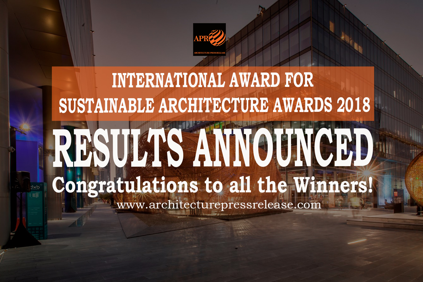 International Award for Sustainable Architecture Awards 2018-Results ...