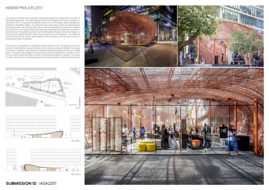 The Abwab Pavilion 2017 by Fahed + Architects