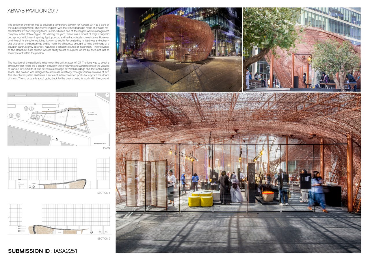 The Abwab Pavilion 2017 by Fahed + Architects