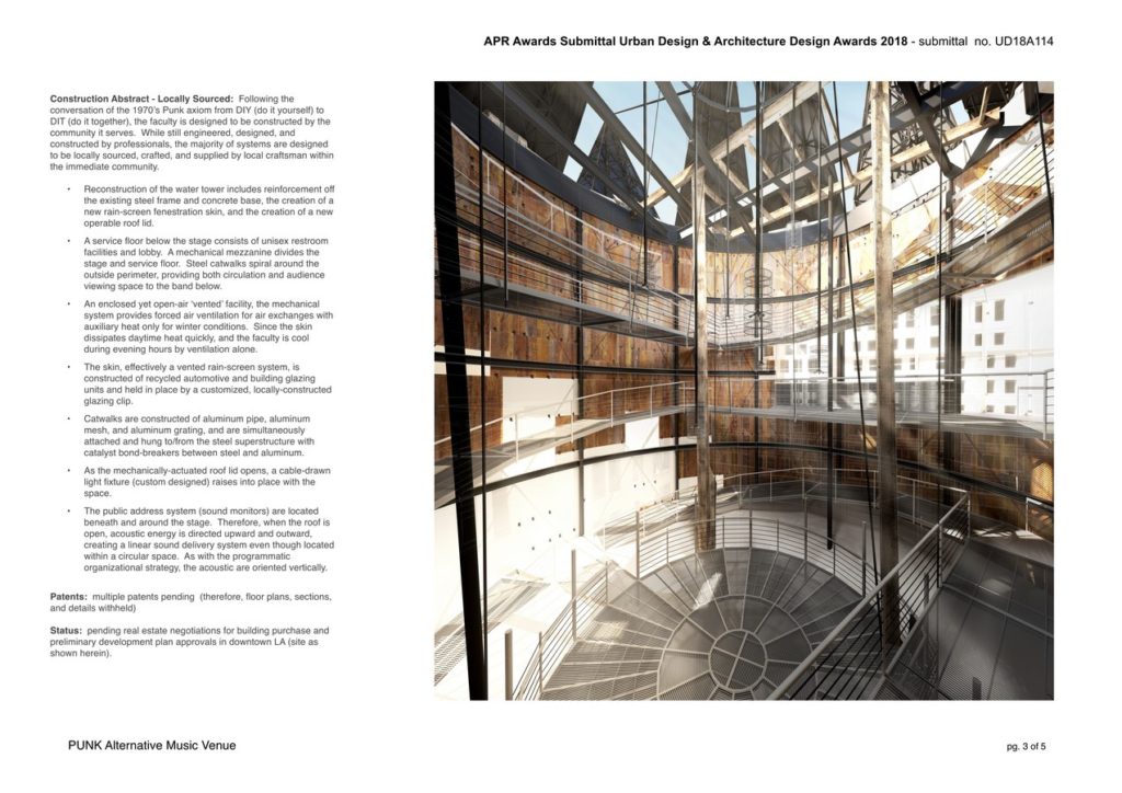 PUNK Alternative Music Venue by markharris ARCHITECTS. PC