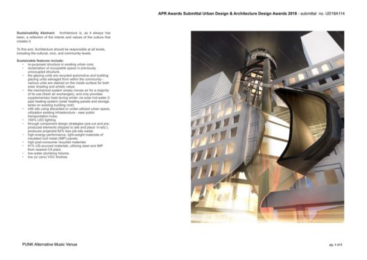 PUNK Alternative Music Venue by markharris ARCHITECTS. PC