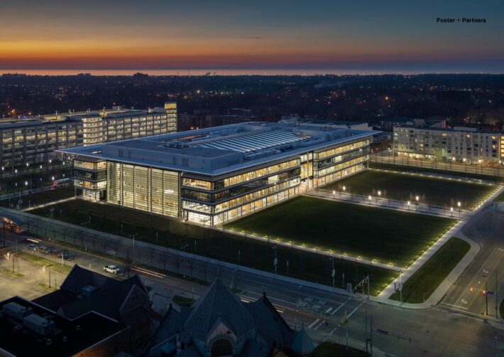 Winner: Samson Pavilion, CWRU and Cleveland Clinic by Foster + Partners
