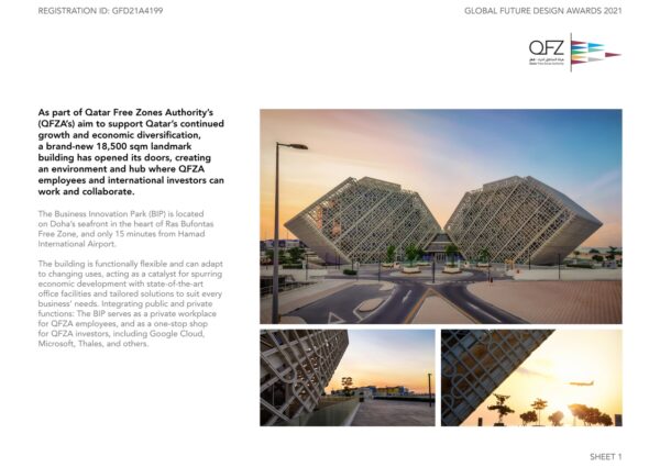 Second Award | Business Innovation Park | Qatar Free Zones Authority