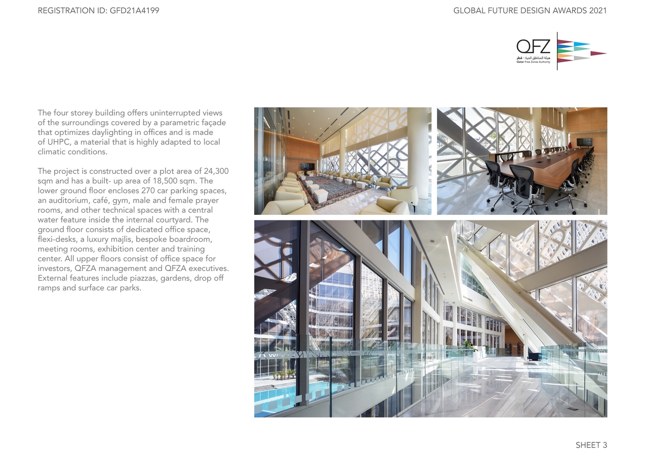 Second Award | Business Innovation Park | Qatar Free Zones Authority