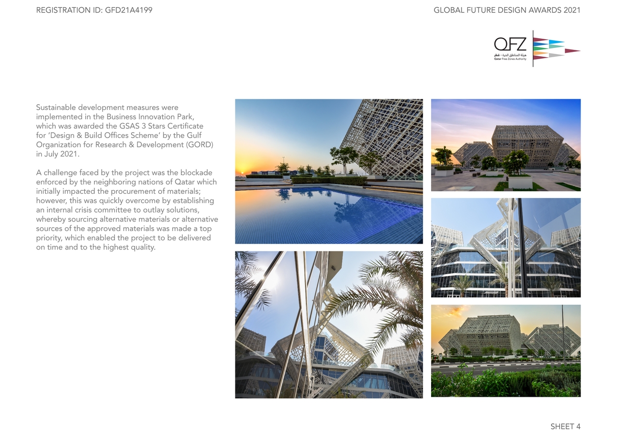 Second Award | Business Innovation Park | Qatar Free Zones Authority