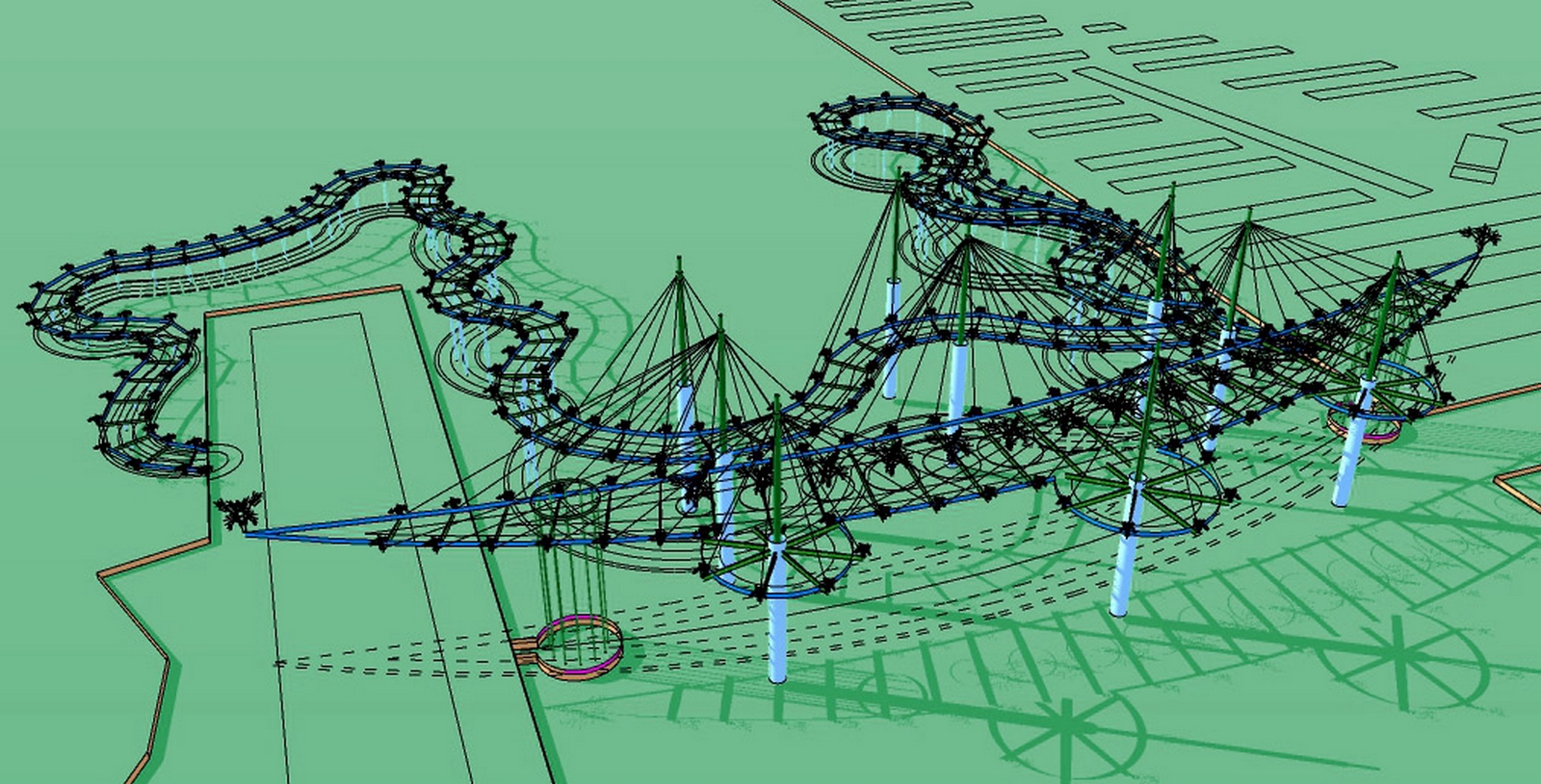 Second Award | Floating Amsterdam Bicycle / Pedestrian Bridge | John A ...