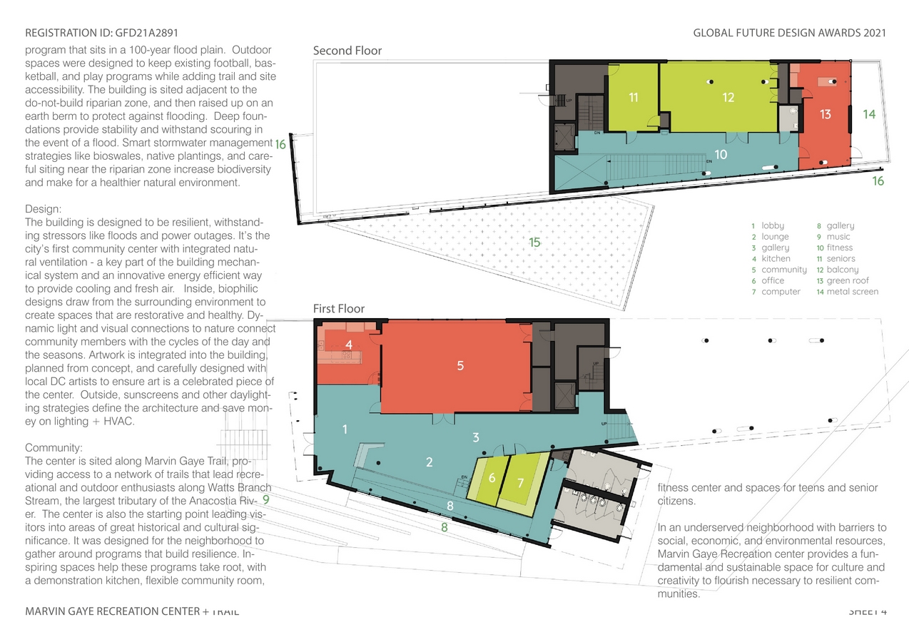 Second Award | Marvin Gaye Recreation Center | ISTUDIO Architects