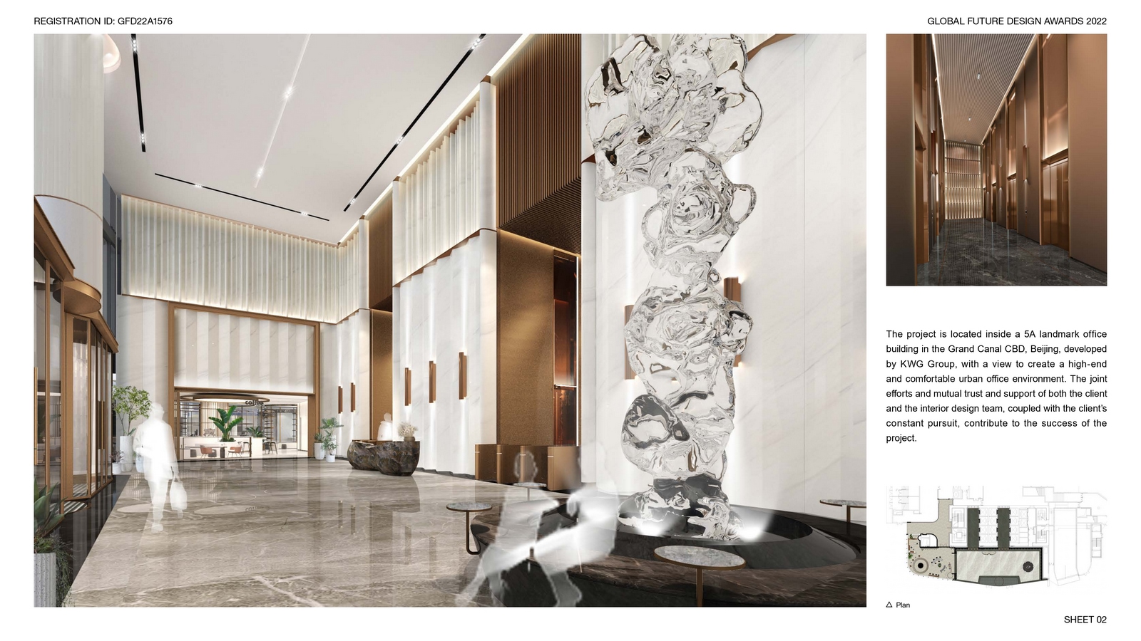 Gold Winner | KWG · Plot 5 Office Building Interior Design, Tongzhou ...