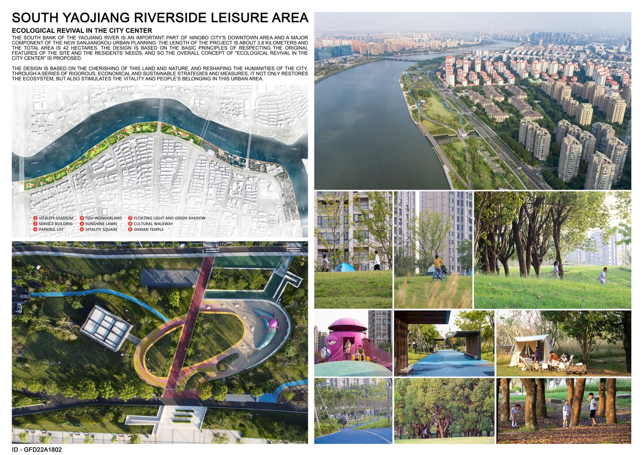 Gold Winner | South Yaojiang Riverside Leisure Area | Ningbo Urban ...
