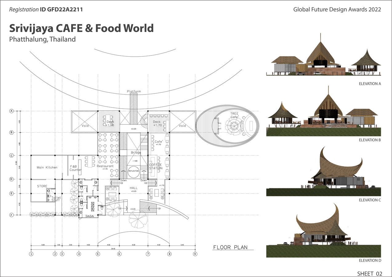 Bronze Winner | Srivijaya CAFE & Food World | Taweecool Architects