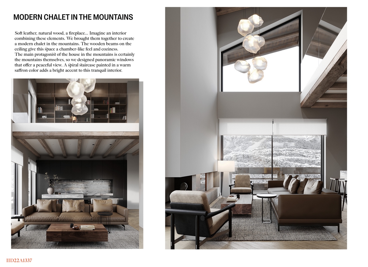 Silver Winner – Modern chalet in the mountains by AIYA bureau