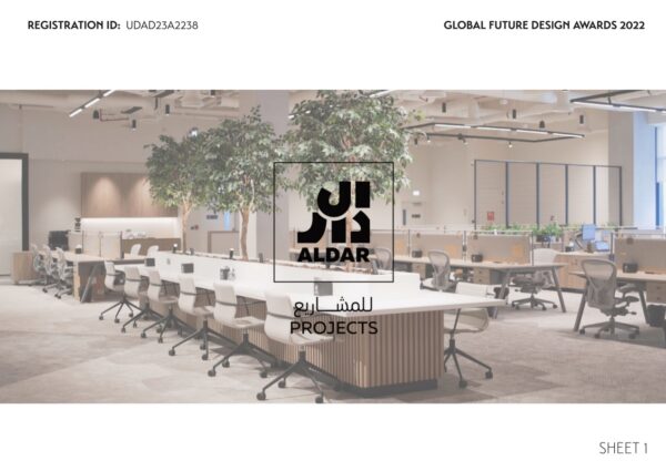 Gold Winner – Aldar Projects workplace by mustard&linen interior design
