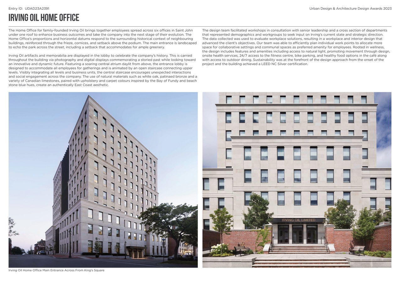 Gold Winner – Irving Oil Home Office by B+H Architects