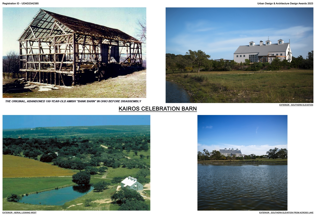 Gold Winner – Kairos Celebration Barn by Adams Architects, Inc.