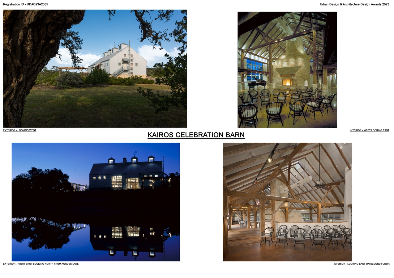 Gold Winner – Kairos Celebration Barn by Adams Architects, Inc.