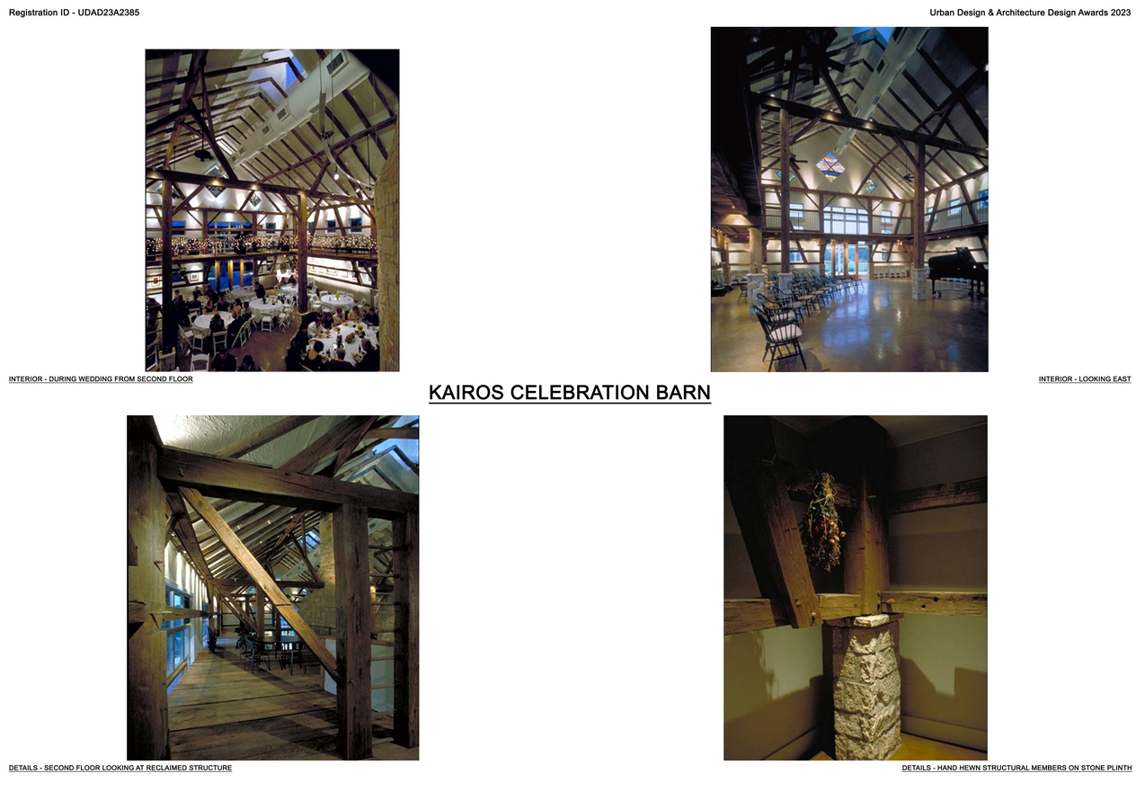 Gold Winner – Kairos Celebration Barn by Adams Architects, Inc.