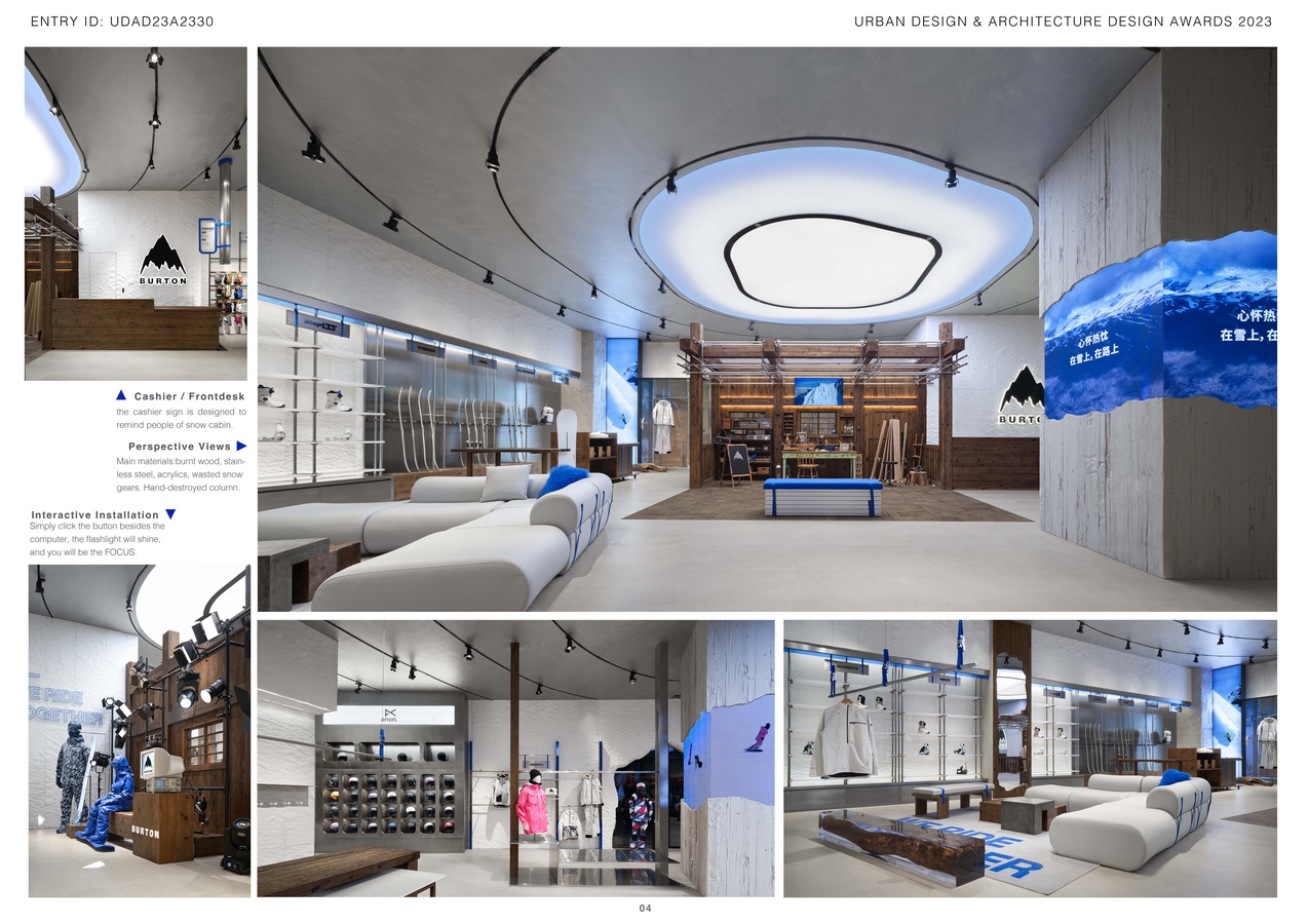 Gold Winner – BURTON IN99 Chengdu Flagship store by Sa&Boo Studio