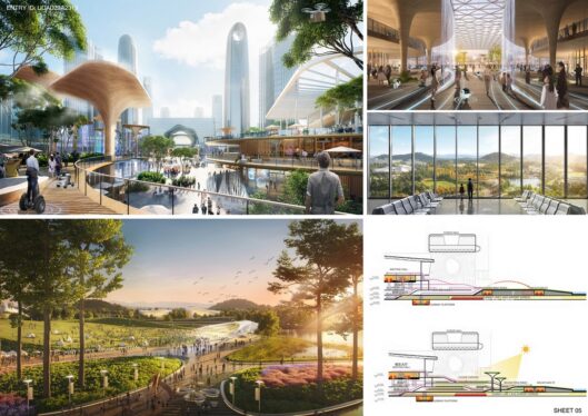 Gold Winner – Hangzhou west cbd ecological-cultural axis architecture ...