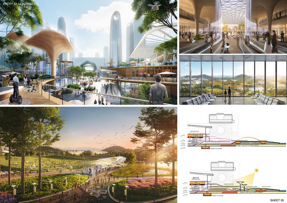 Gold Winner – Hangzhou west cbd ecological-cultural axis architecture ...