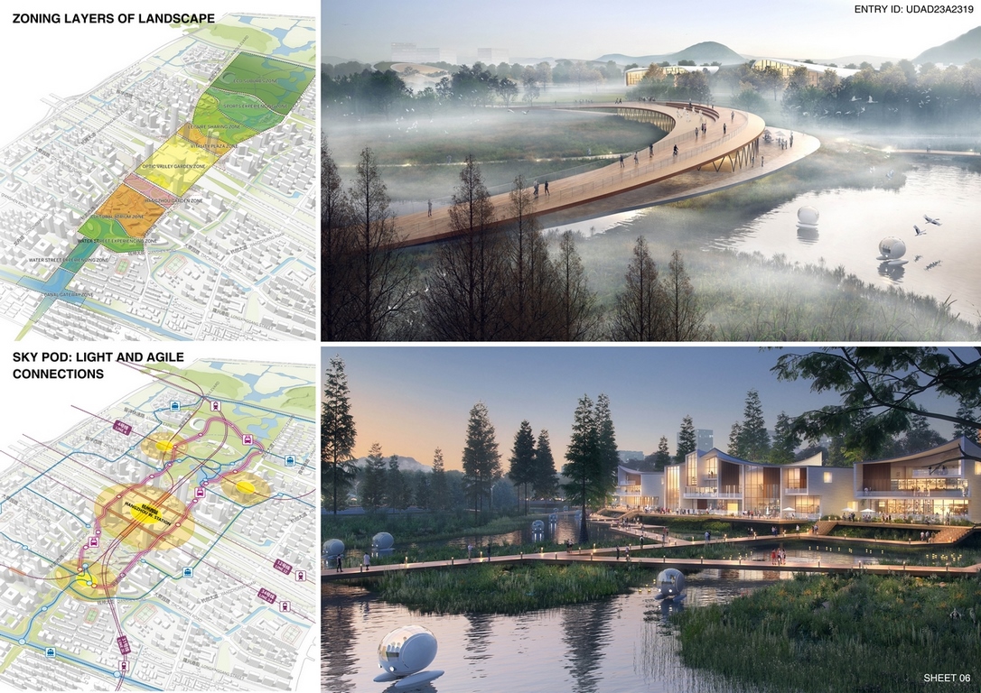 Gold Winner – Hangzhou west cbd ecological-cultural axis architecture ...