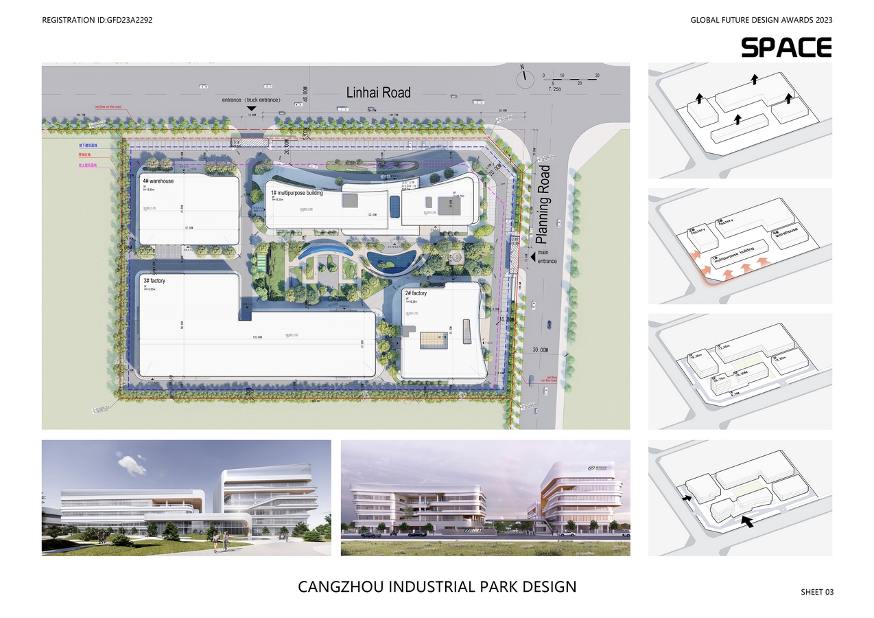 Gold Winner – Cangzhou Industrial Park Design | INSCAPE Architecture