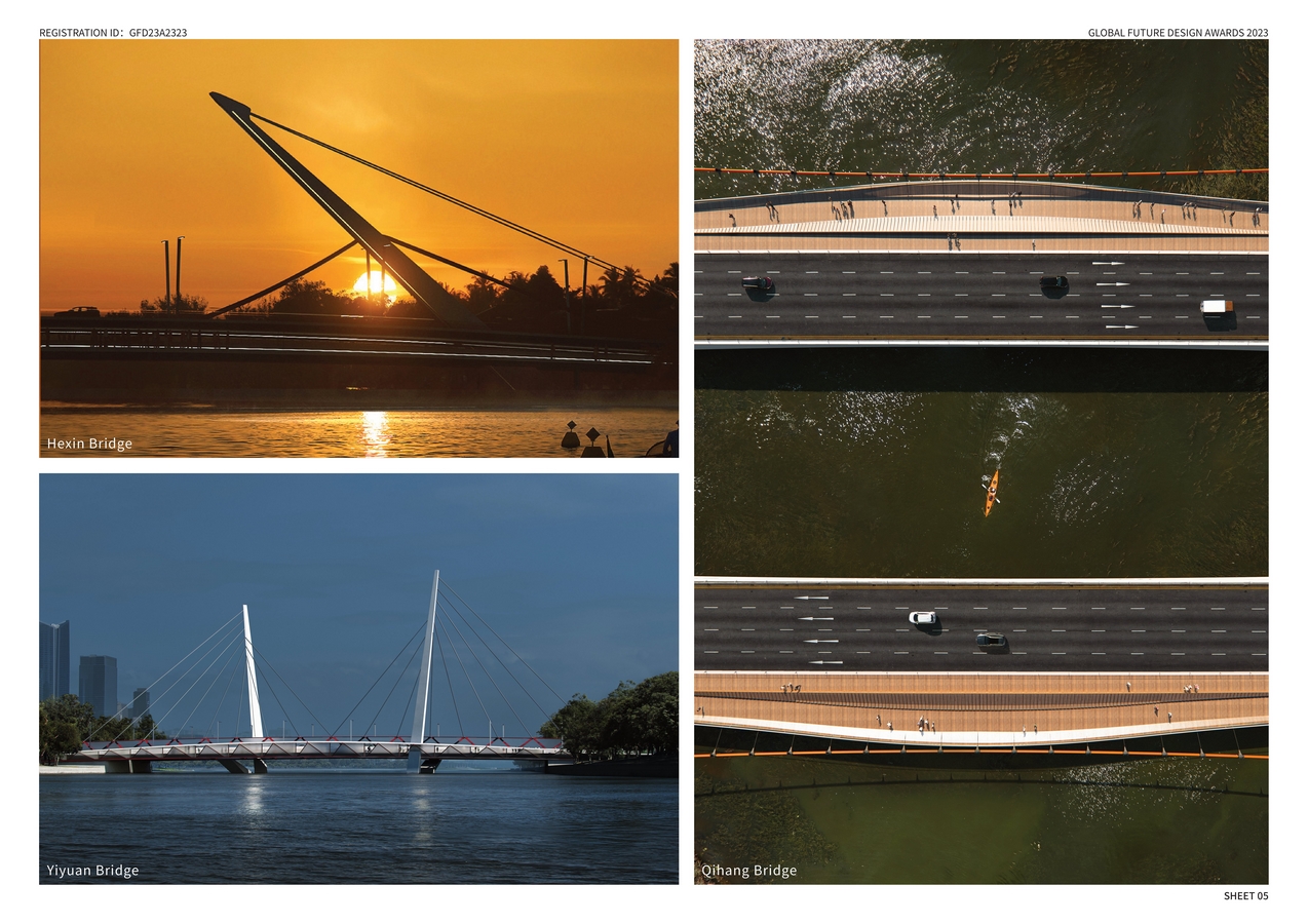 Gold Winner – Six Bridges Over Maolong Waterway in Cuiheng New Area ...