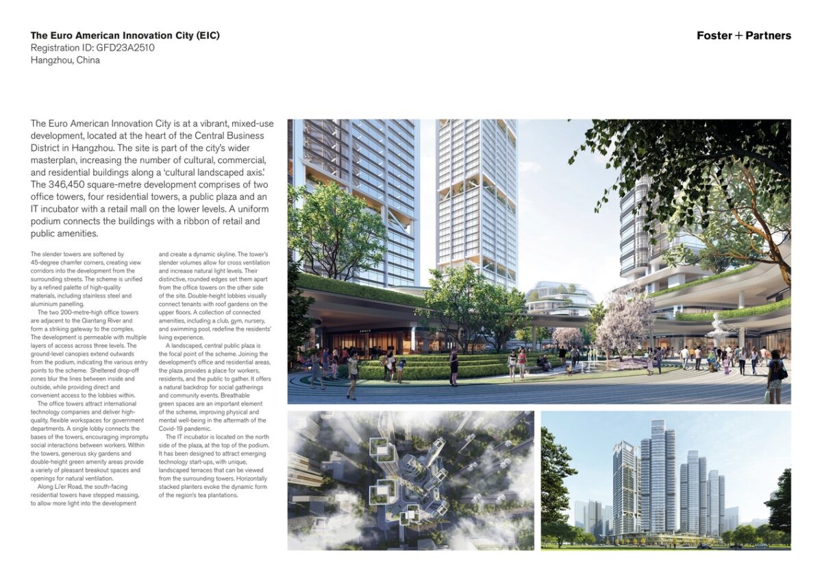 Gold Winner – The Euro American Innovation City (EIC) | Foster + Partners