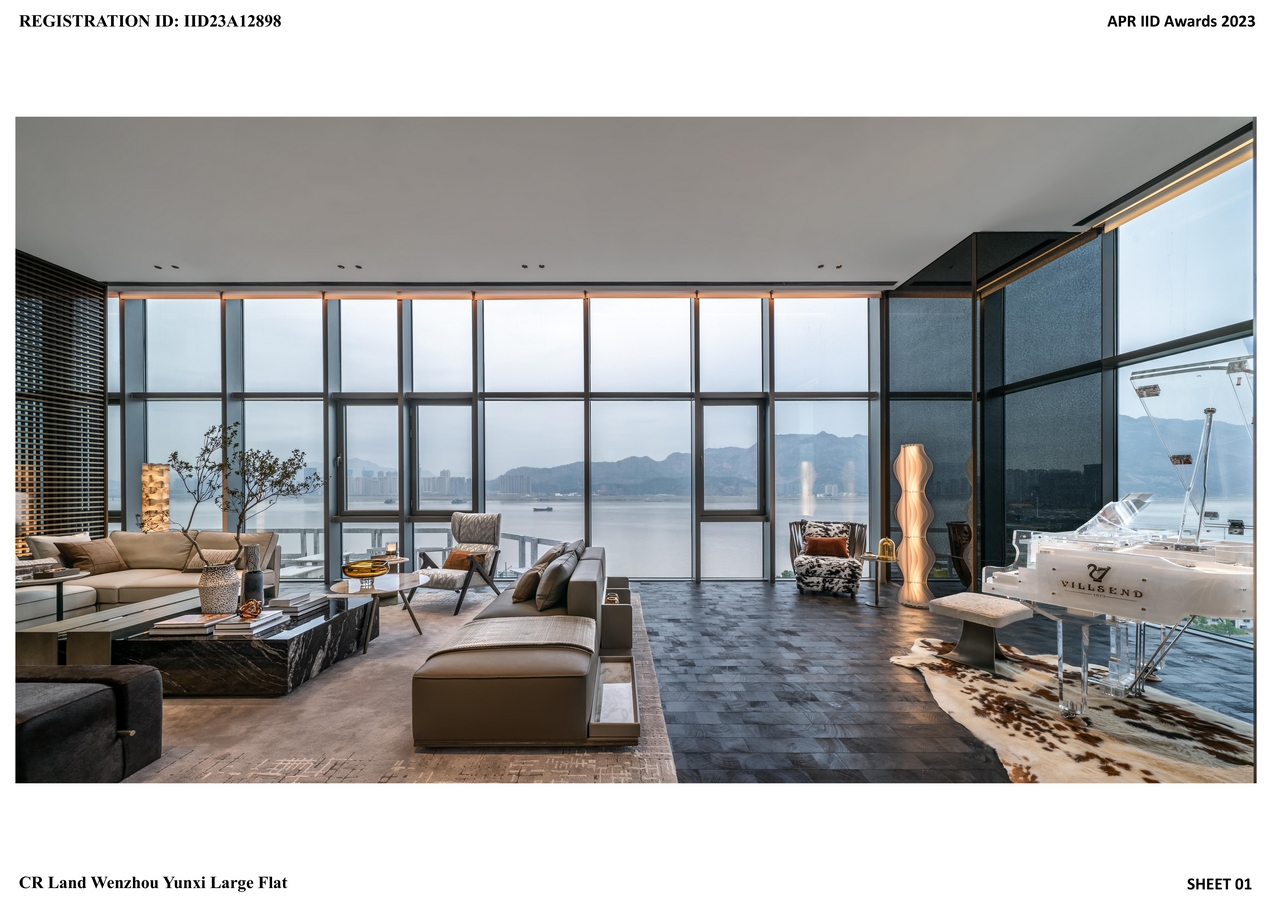 Gold Winner | CR Land Wenzhou Yunxi Large Flat | Bluemoon Design