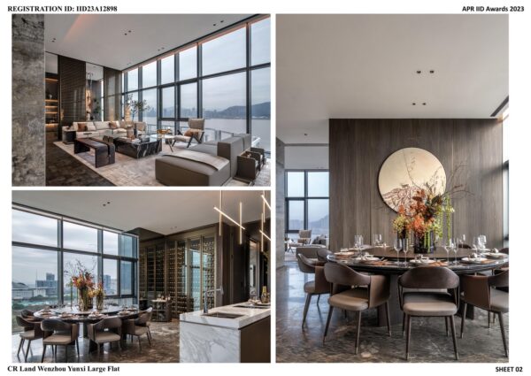 Gold Winner | CR Land Wenzhou Yunxi Large Flat | Bluemoon Design
