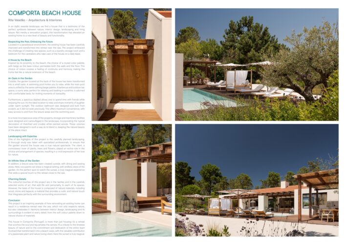 Gold Winner | Comporta Beach House | Rita Valadão – Arquitectura ...