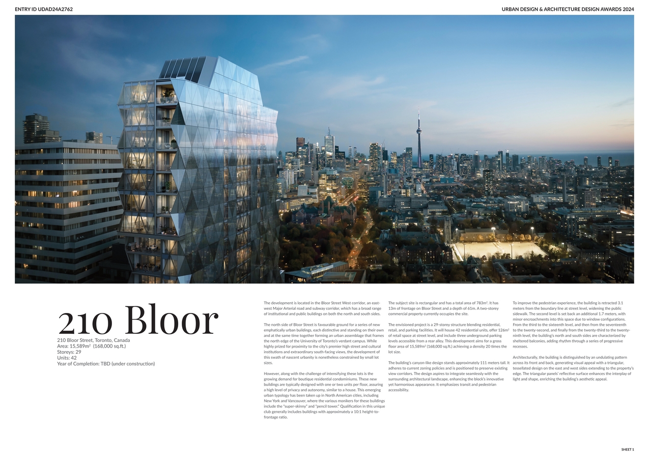 Gold Winner | 210 Bloor | CORE Architects Inc.