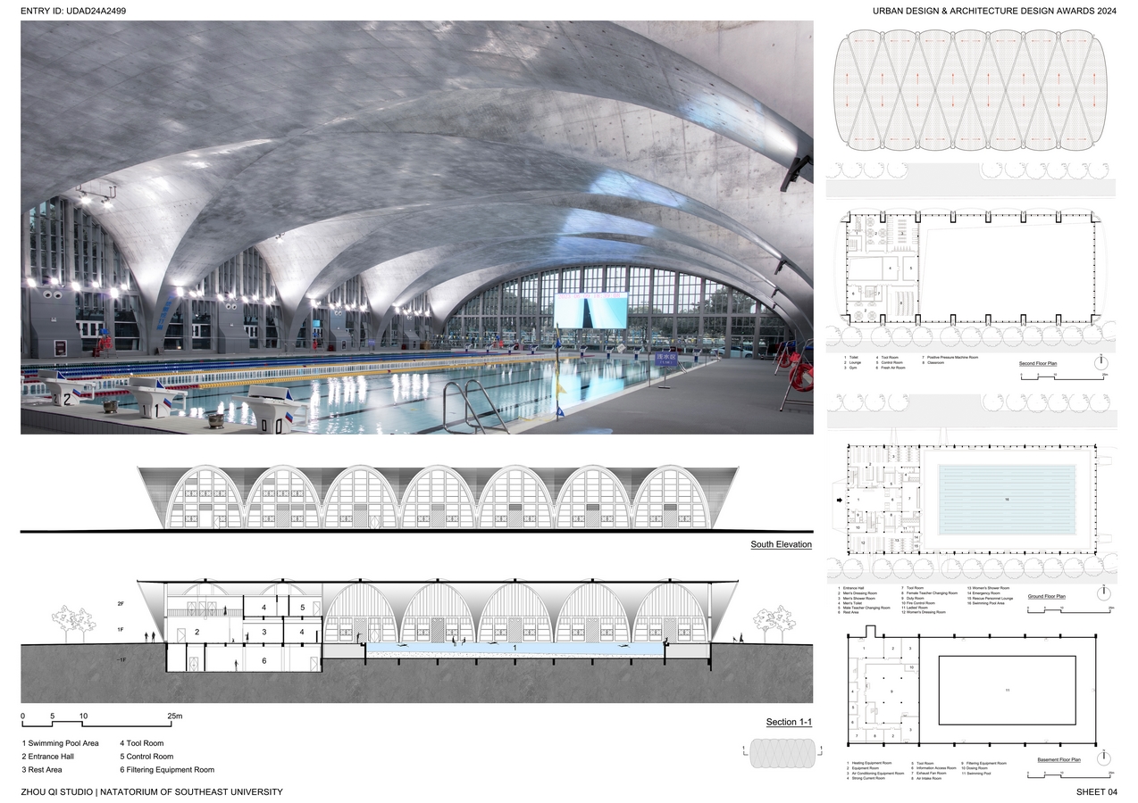 Gold Winner | Natatorium of Southeast University | Zhou Qi Studio of ...
