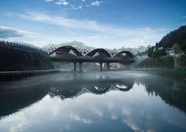 Gold Winner | New Timber Lounge bridge-Ge zi Flower Bridge in Xuan’en ...