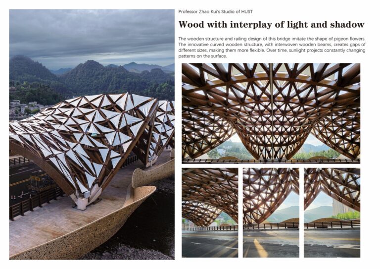 Gold Winner | New Timber Lounge bridge-Ge zi Flower Bridge in Xuan’en ...