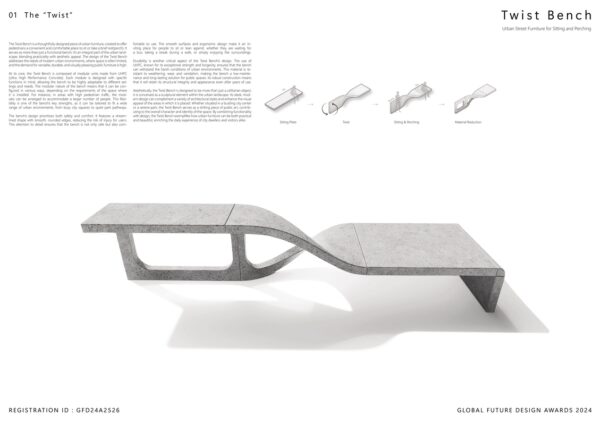 Gold Winner | Twist Bench | INU