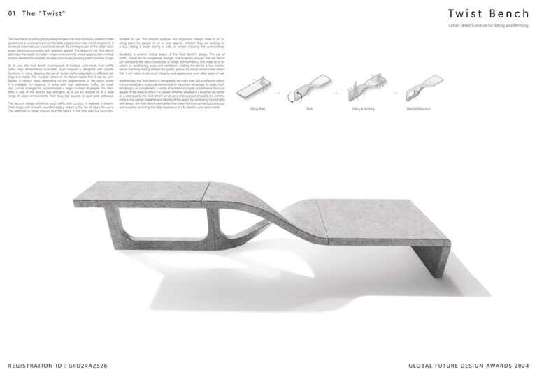 Gold Winner | Twist Bench | INU
