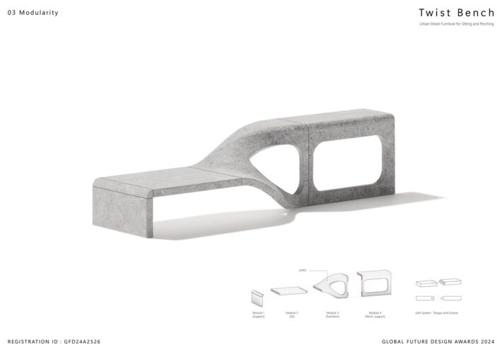 Gold Winner | Twist Bench | INU