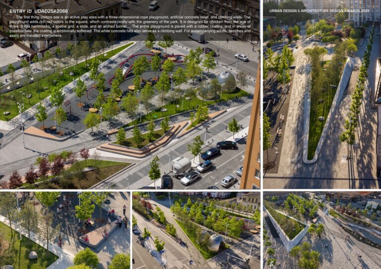 Gold Winner | Reconstruction of Uspenska Square in Dnipro, Ukraine | Architectural team of ...