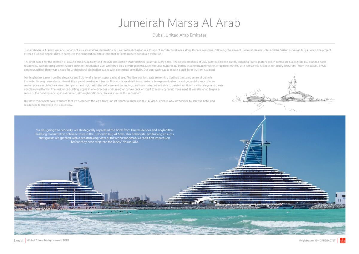 Gold Winner – Jumeirah Marsa Al Arab | Killa Design